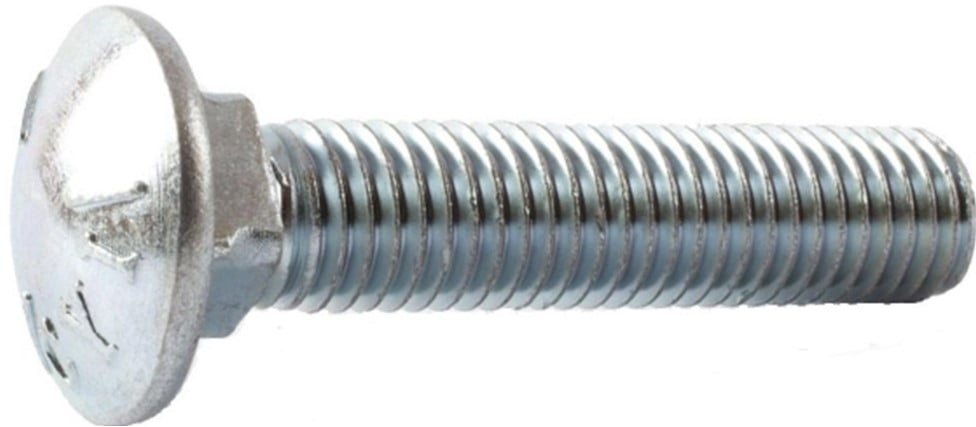 3/4"-10 x 3-1/2" (USS) GRADE-5 CARRAIGE BOLTS, Zinc Plated (10-PACK)