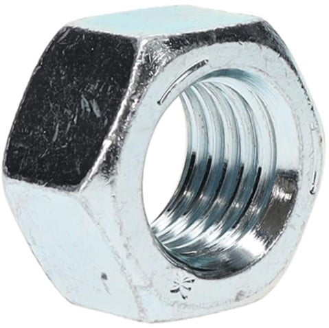 1/2"-13 (USS) GRADE-5 FINISHED HEX NUTS, Zinc Plated (100-PACK)