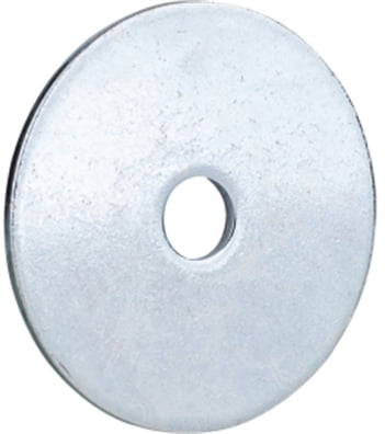 1/4" x 1-1/2" GRADE-5 FENDER WASHERS, Zinc Plated (100-PACK)