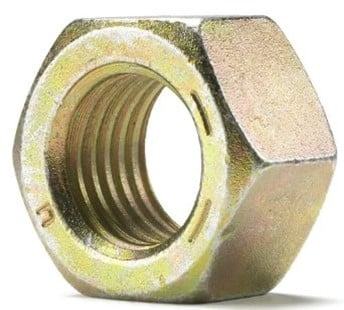 3/4"-10 (USS) GRADE-8 (ALLOY) HEX NUTS, Zinc Yellow, (25-PACK)